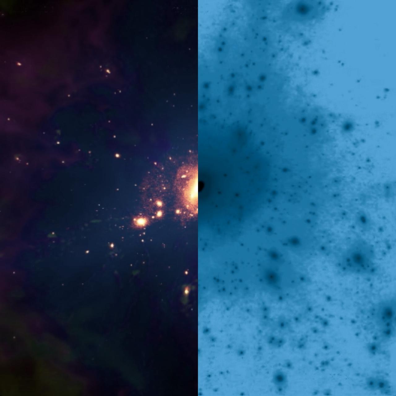 dark matter between galaxies